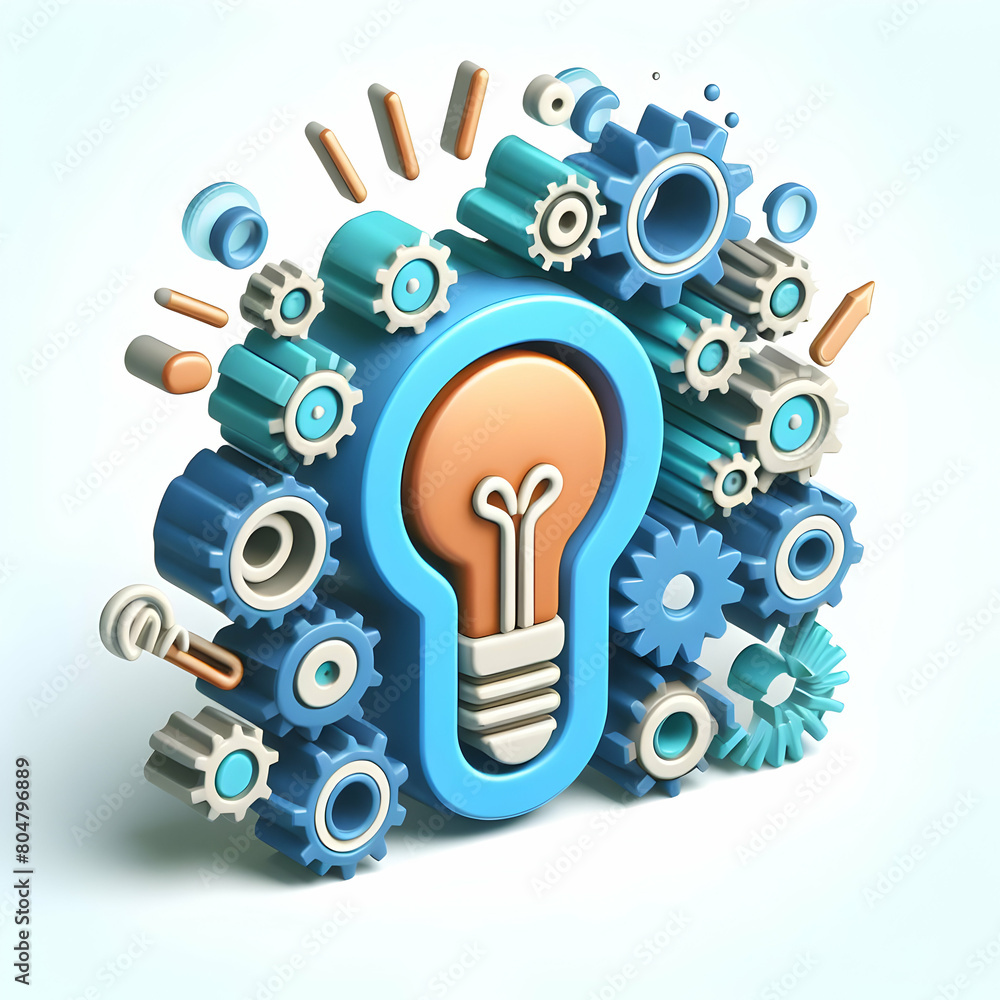 Innovative 3D Cartoon Icon for Groundbreaking Ideas and Creative ...