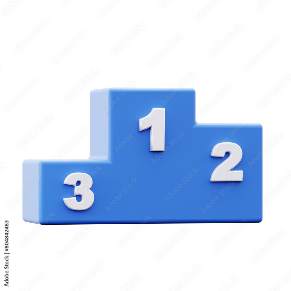 sport winner stage 1 2 3 game competition equipment 3d icon ...