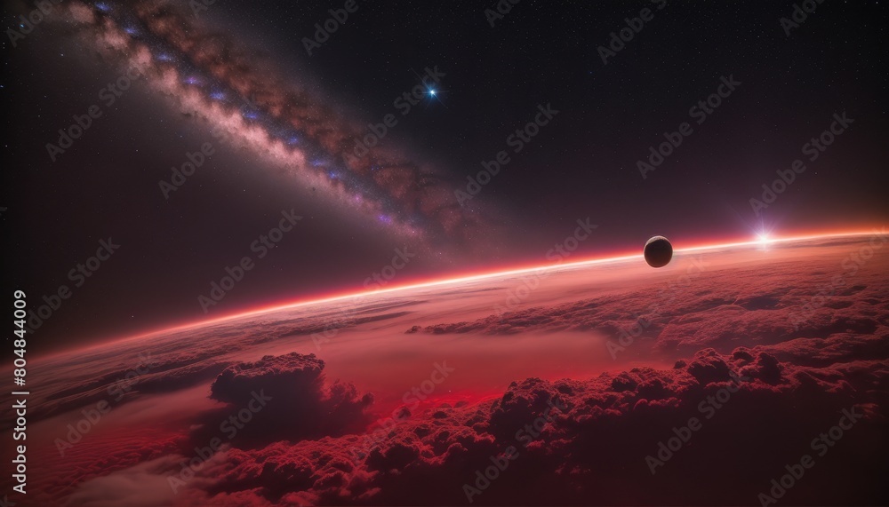 Galaxy space wallpaper, Galaxy wallpaper HD, wallpaper red space galaxy, stars and planets ...