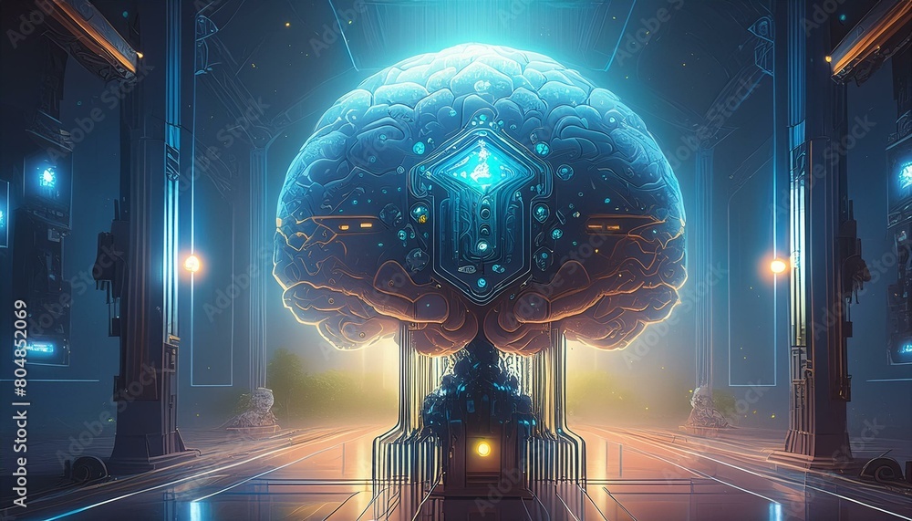 A global cybernetic mind controls humanity. A supercomputer with ...