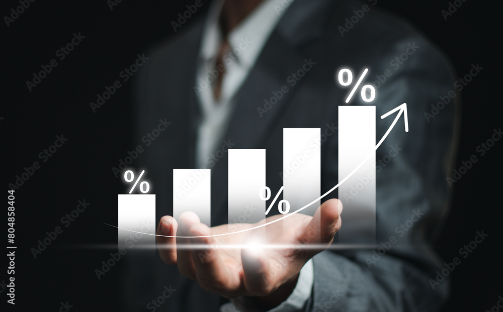 growing growth concept, Business development to success and graph with ...