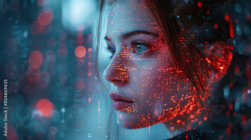 Abstract technology innovation is a testament to human creativity and ...