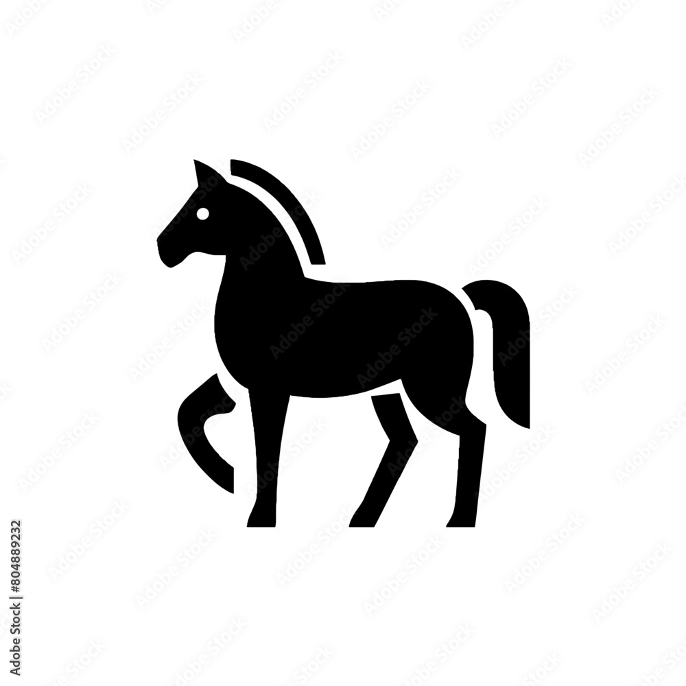 Horse Vector Icon Illustration on a transparent background, Horse Icon ...