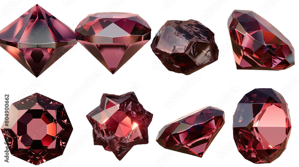Rhodolite Garnet Collection: Stunning Gemstone Jewelry Set in High ...