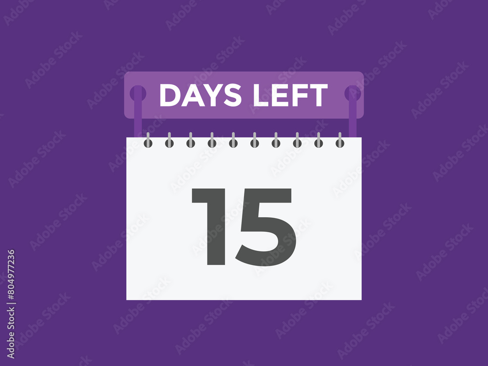 15 days to go countdown template. 15 day Countdown left days banner ...