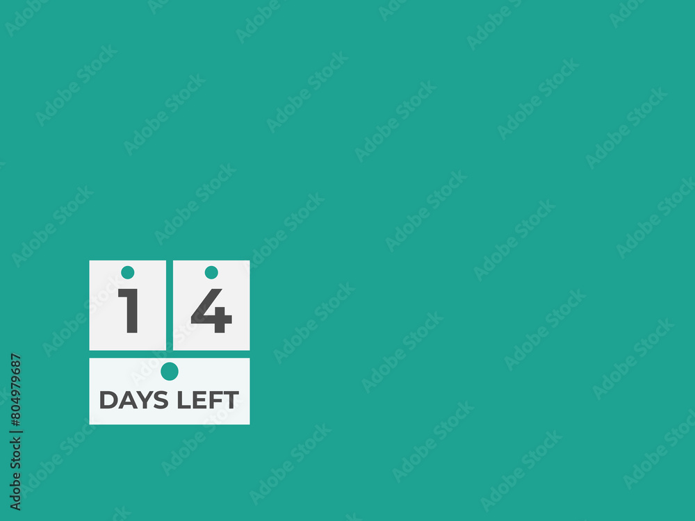14 days to go countdown template. 14 day Countdown left days banner ...