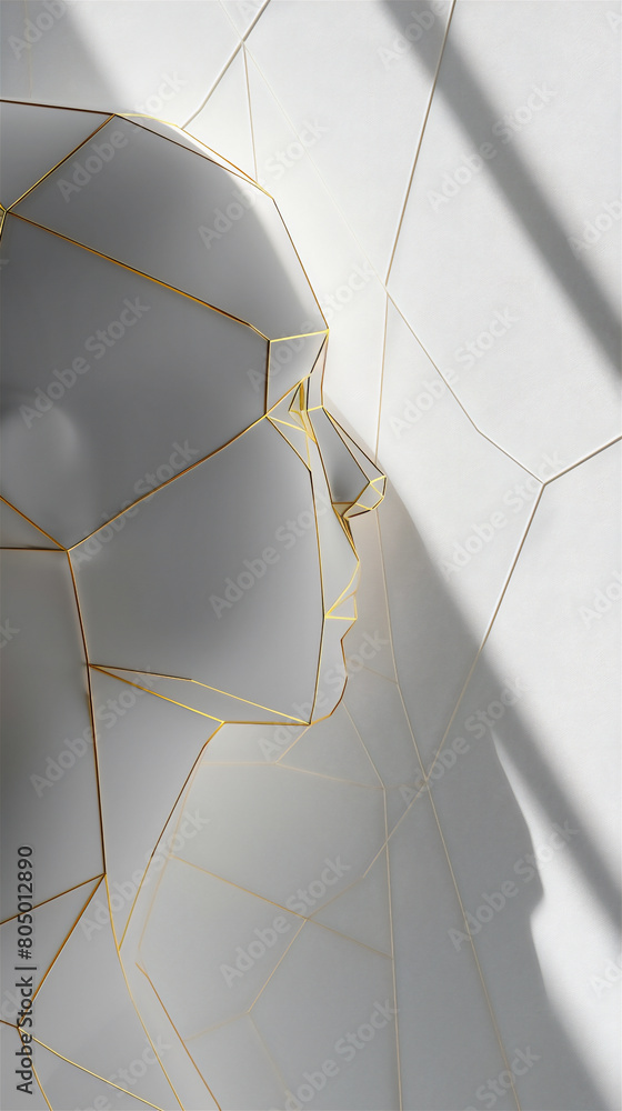 simple modern background depicting technology with a thin gold line ...