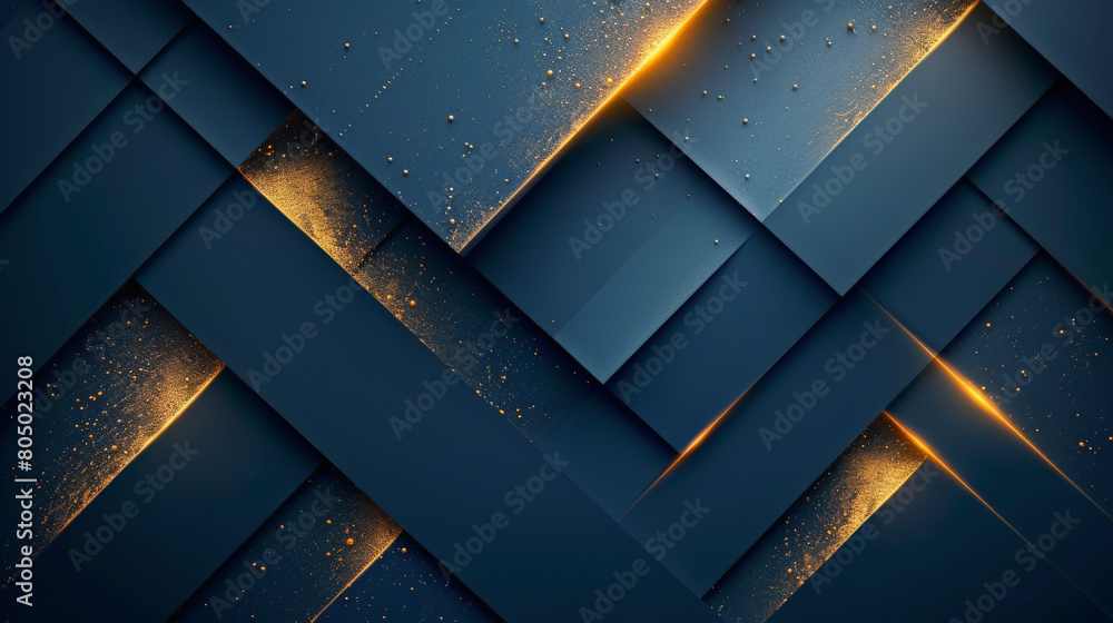Abstract geometric wallpaper with navy blue overlapping layers ...