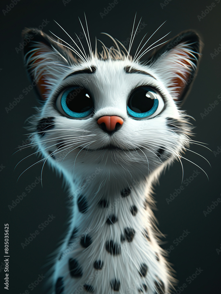 cat, tiger, 3D illustration, digital art, feline, wildcat, domestic cat ...