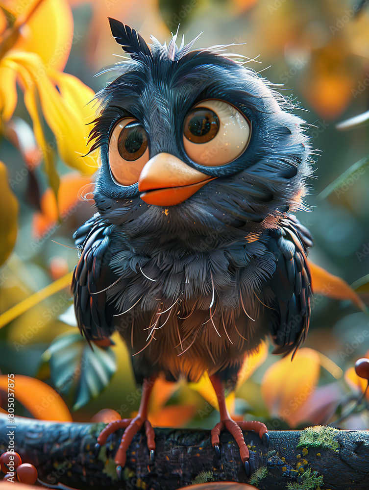 bird, 3D illustration, digital art, avian, bird anatomy, bird species ...