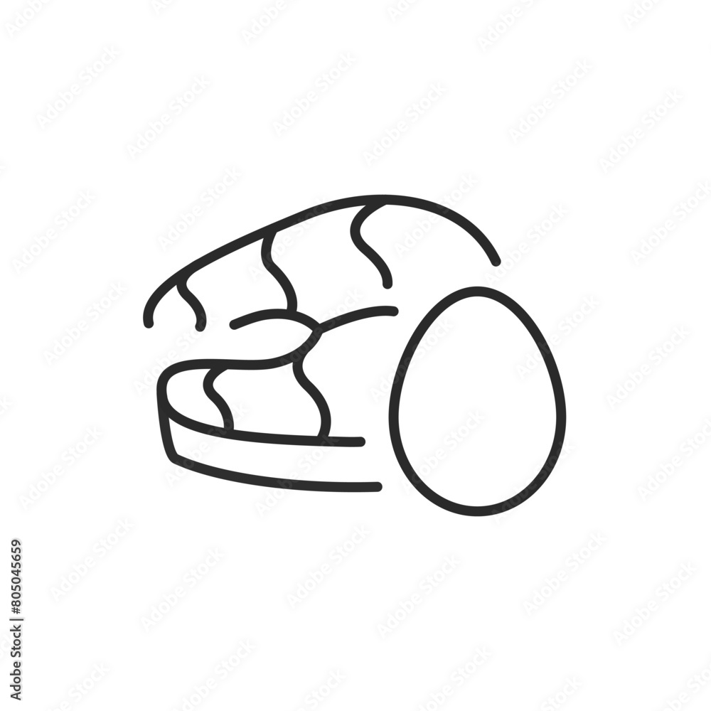 Fish Protein Icon. An icon of a fish steak with a fresh slice ...