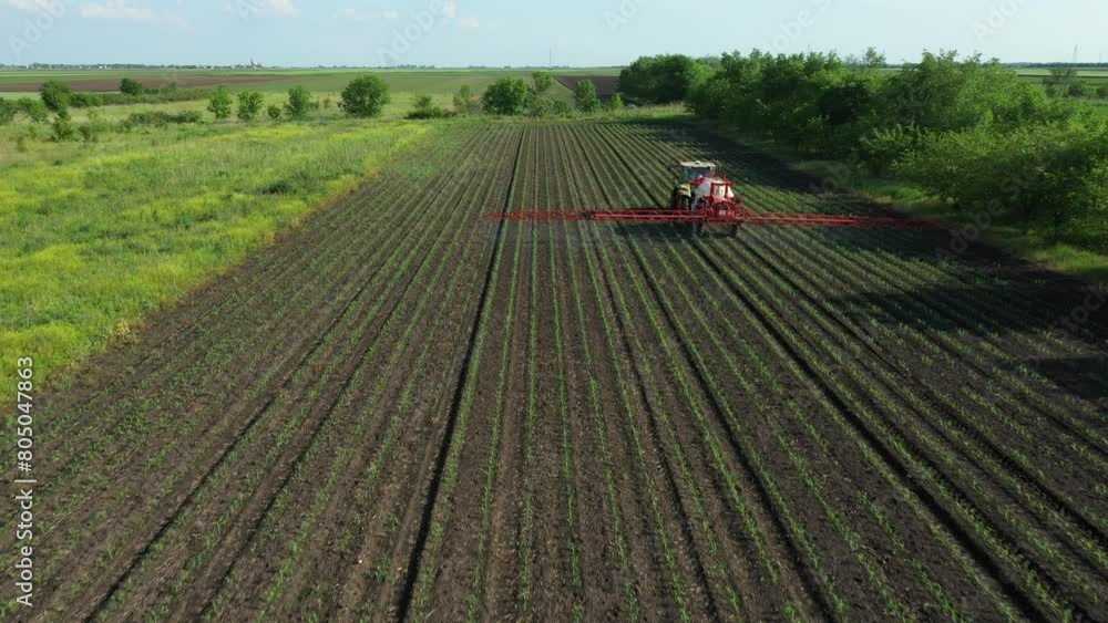 Above view, dolly move fly backward over, overhead tractor until ... Above view, dolly move fly backward over, overhead tractor until ...