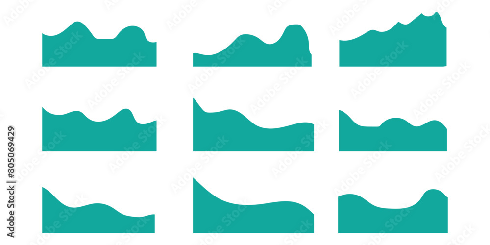 Separator header shape, template design top page website, divider ...