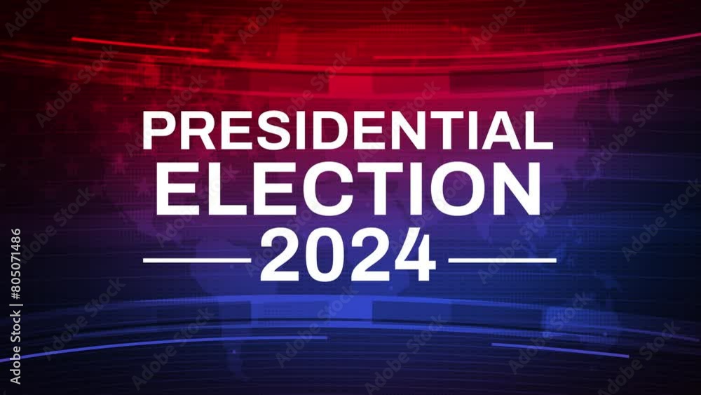 USA Presidential Election 2024 Animation 4K Background, American ...