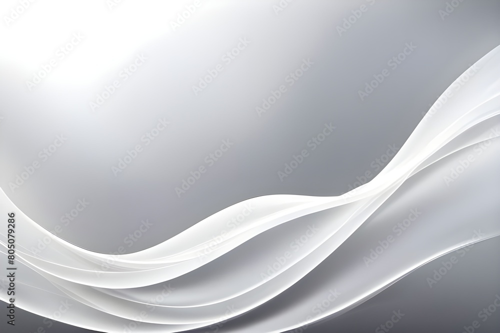glowing smooth waves white abstract background design, backgrounds ...