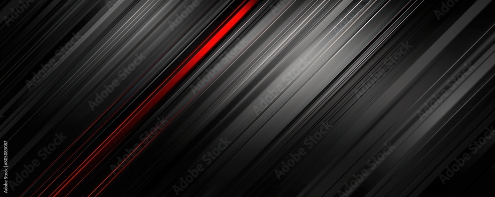 Abstract black, silver, red gradient with light gray and white ...
