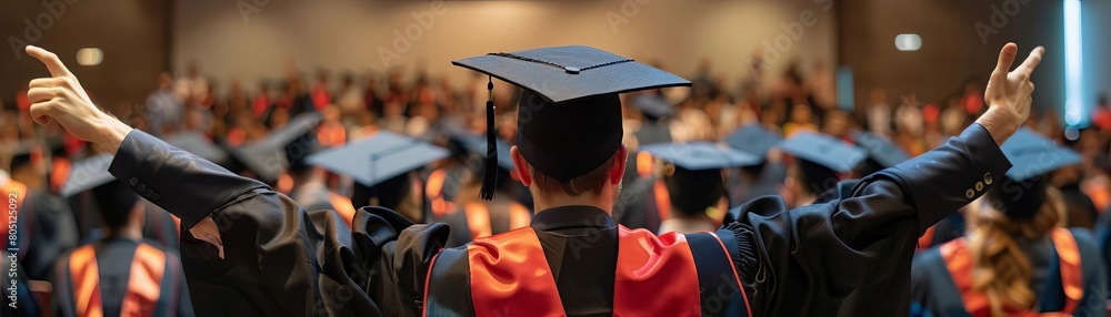 Auditor celebrating their graduation, ready to ensure transparency and ...