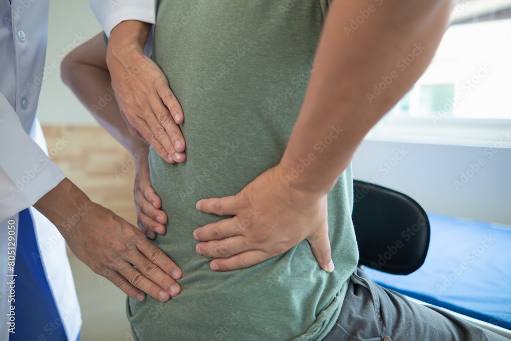 man was admitted for treatment of muscle pain in back of his shoulder ...