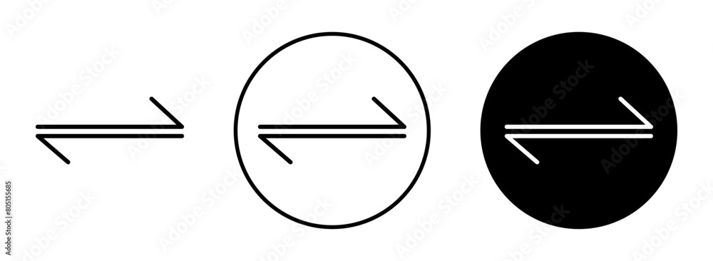 Data Transfer Icon Set. Switch and Convert Symbols in Vector. Stock ...