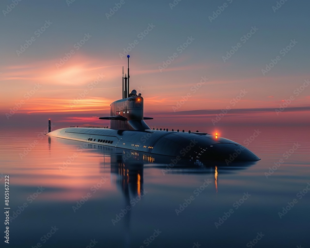 A submarine is a human-made vehicle that can travel underwater. It is ...