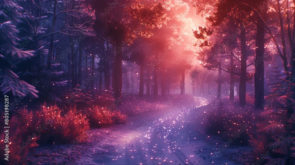 Create a mesmerizing digital rendering in a side view perspective ...