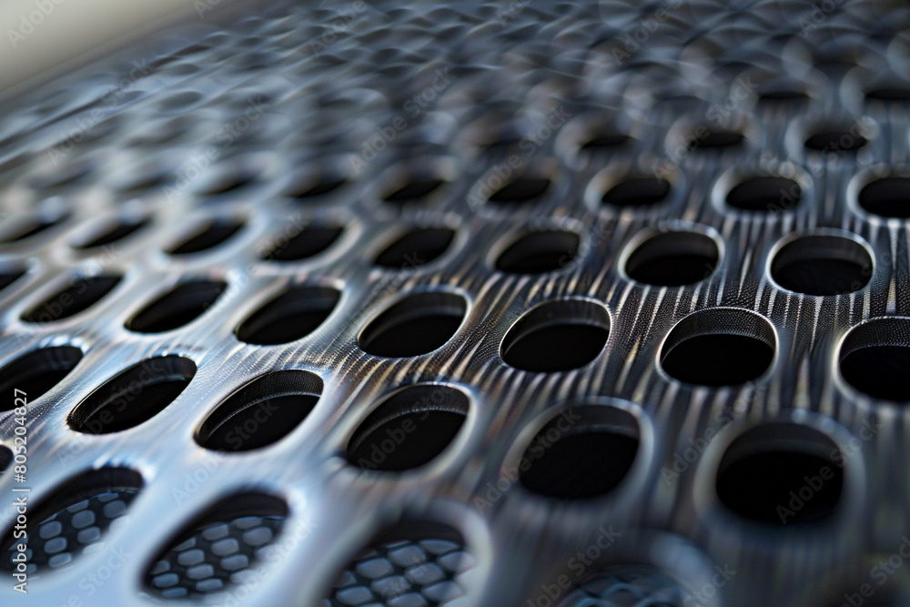 Engineered for performance A detailed view of the mesh texture in car ...