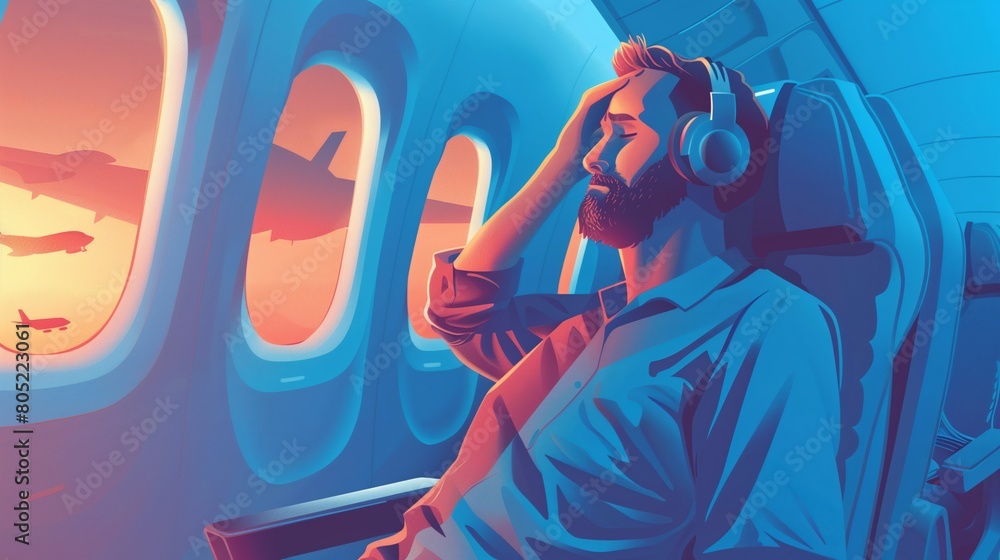 The Fear of Flying: An Illustrative Look at Air Travel Anxiety. People ...