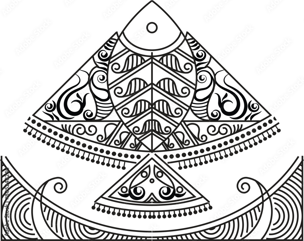 Indian Traditional and Cultural Rangoli, Alpona, Kolam, or Paisley ...