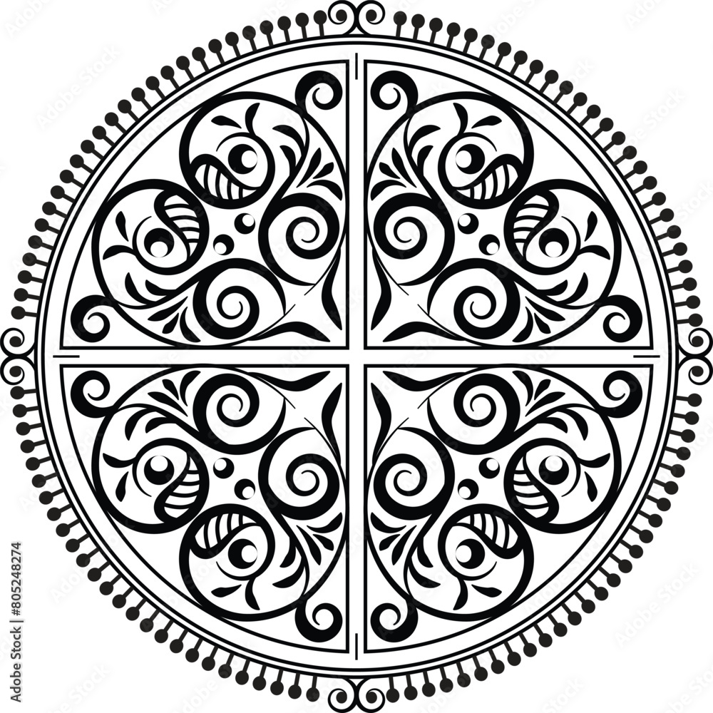 Indian Traditional and Cultural Rangoli, Alpona, Kolam, or Paisley ...