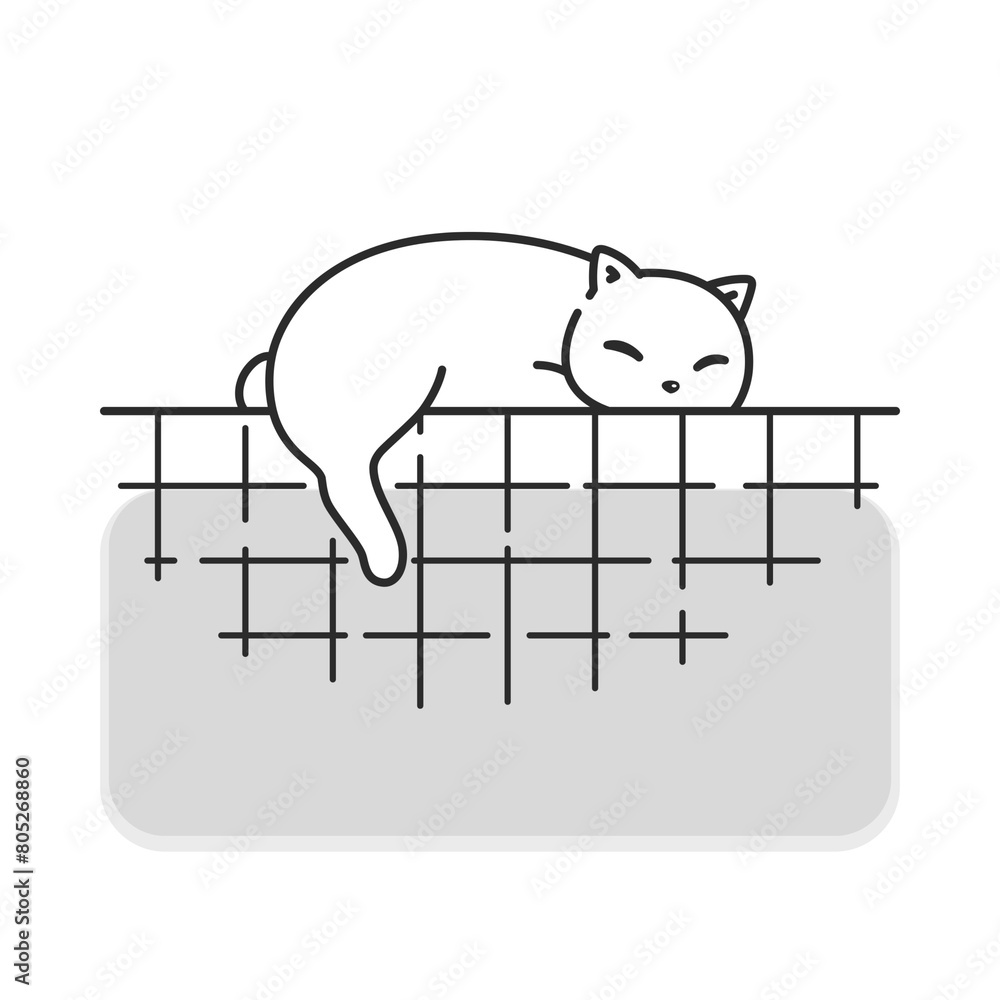 textbox cat kawaii cute cartoon Stock Illustration | Adobe Stock