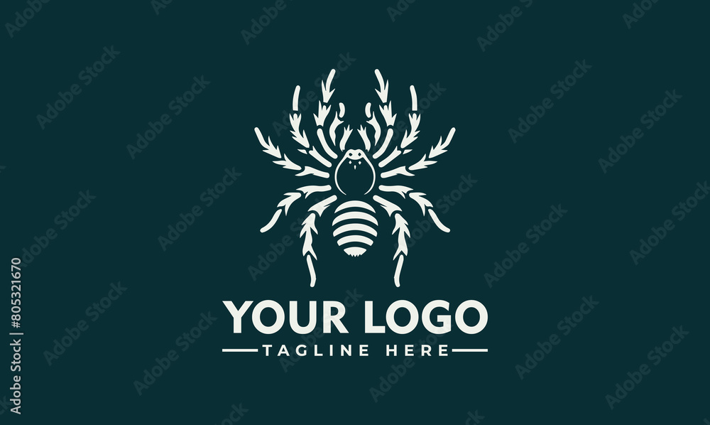 Tarantula vector logo illustration spider logo vector Tarantula spider ...