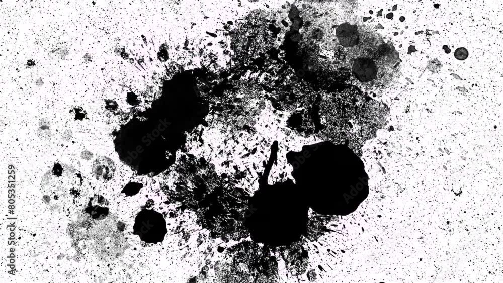 Spilled and splashed monochrome old paper background grunge texture and ...