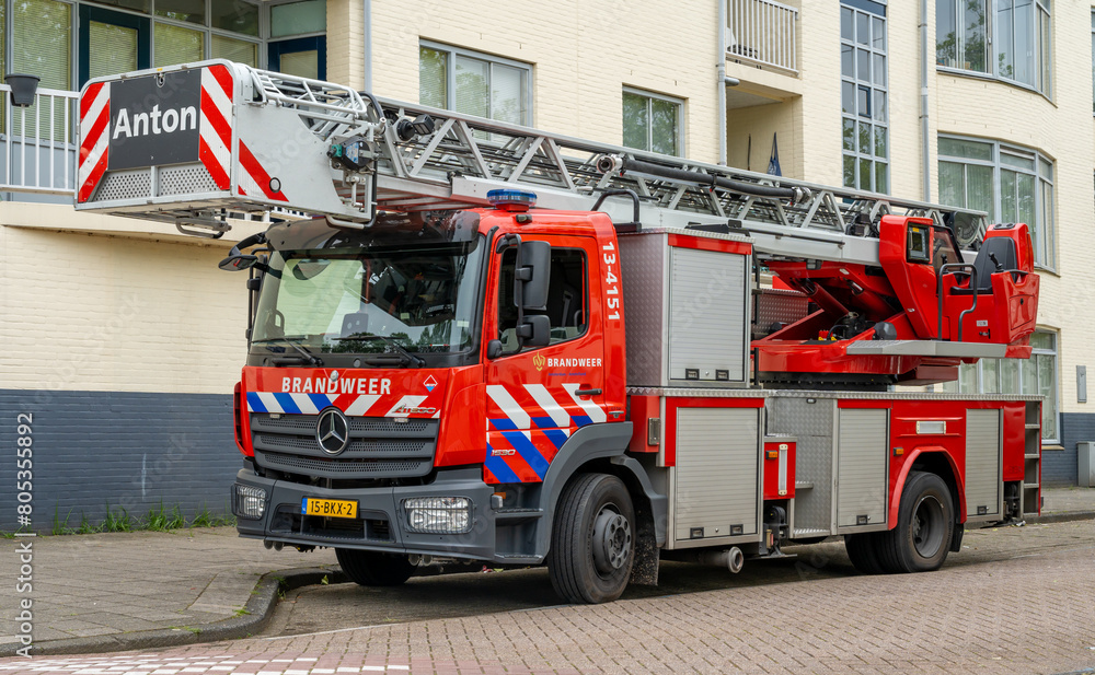 Amsterdam, The Netherlands, 04.05.2024, Vehicle of dutch fire ...