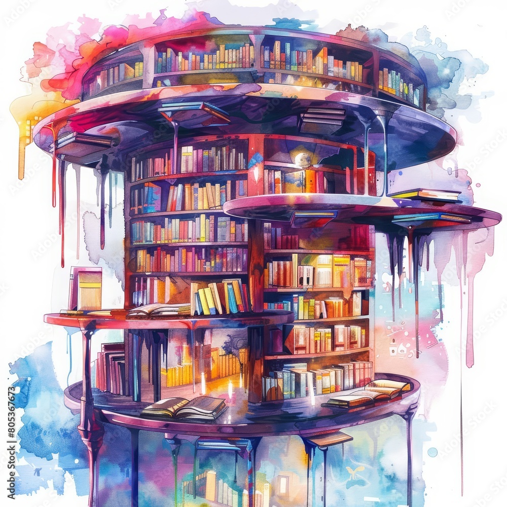 The unconventional architecture of a library where books float freely ...