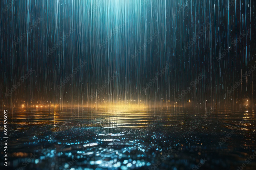 Abstract background a serene yet vibrant display of blue light ...