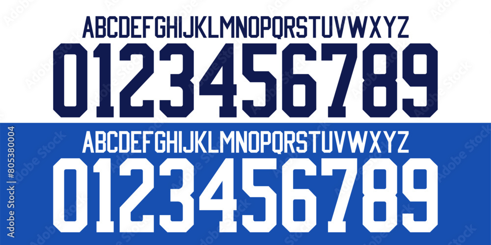 font vector team 2024 kit sport style font. USA font. football style ...
