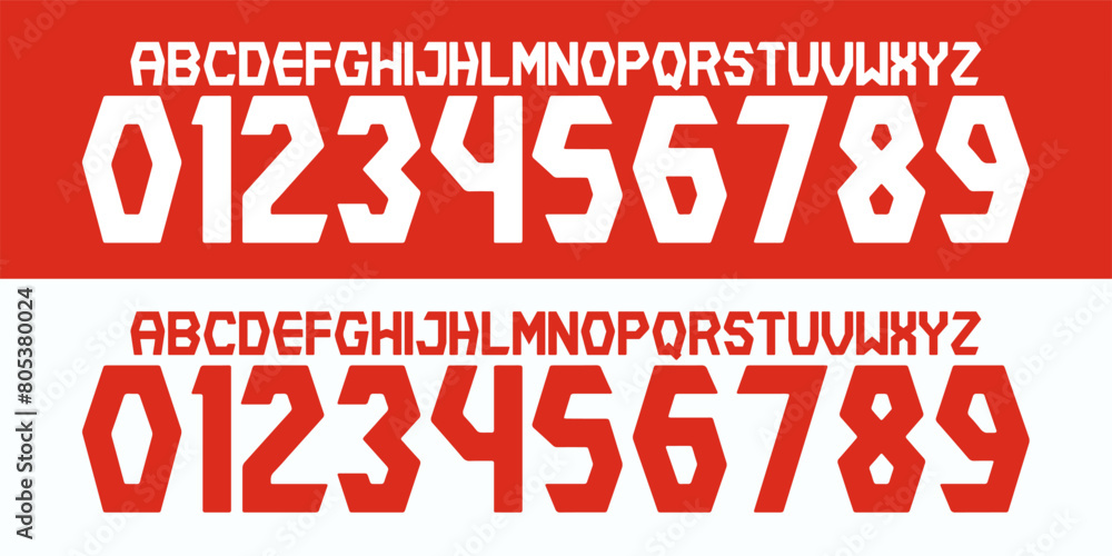 font vector team 2024 kit sport style font. canada font. football style ...