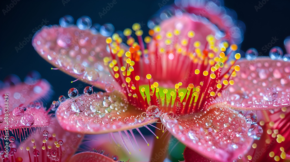 Drosera Capensis in the Detail Carnivorous Plant, Macro photography ...