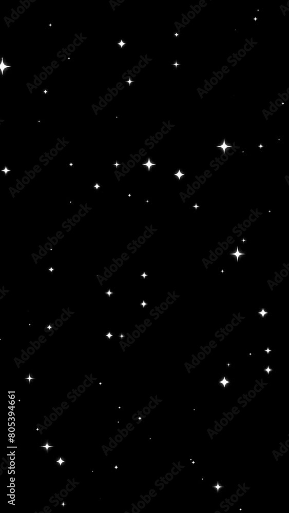 4k light white twinkling stars on transparent background ( Alpha ...