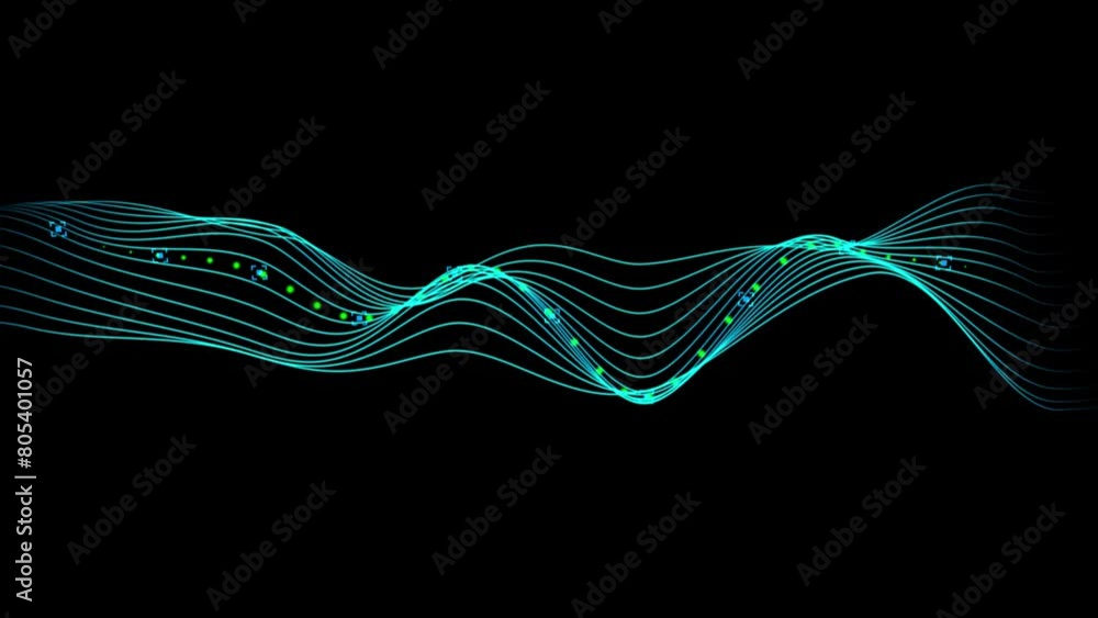 Abstract rhythmic sound wave colorful music background. Concept ...