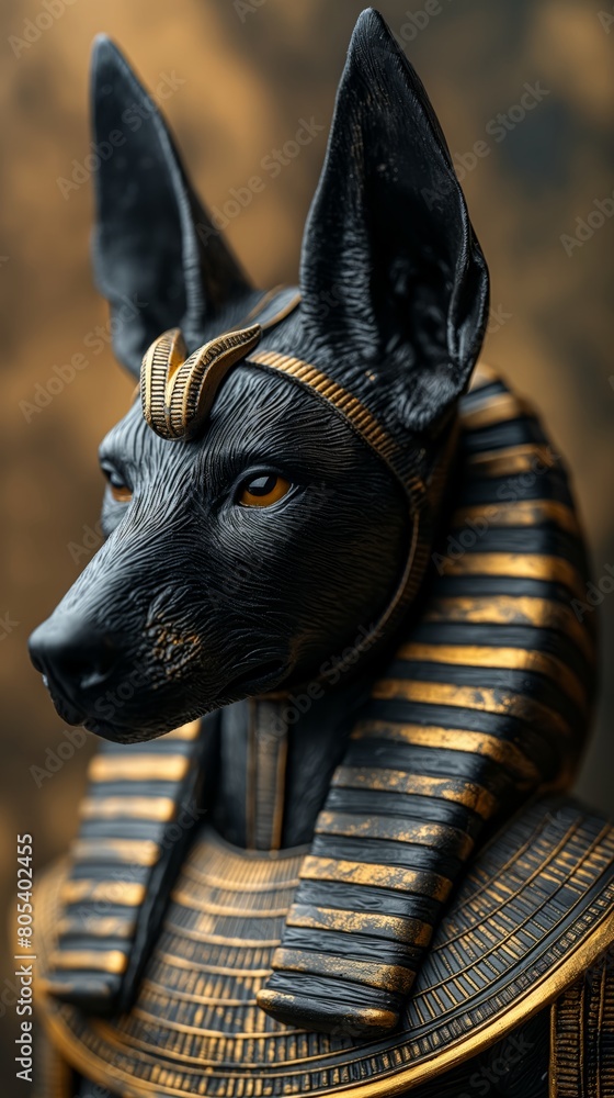 Anubis. Portrayal of Anubis in the Hall of Maat, conducting the ...