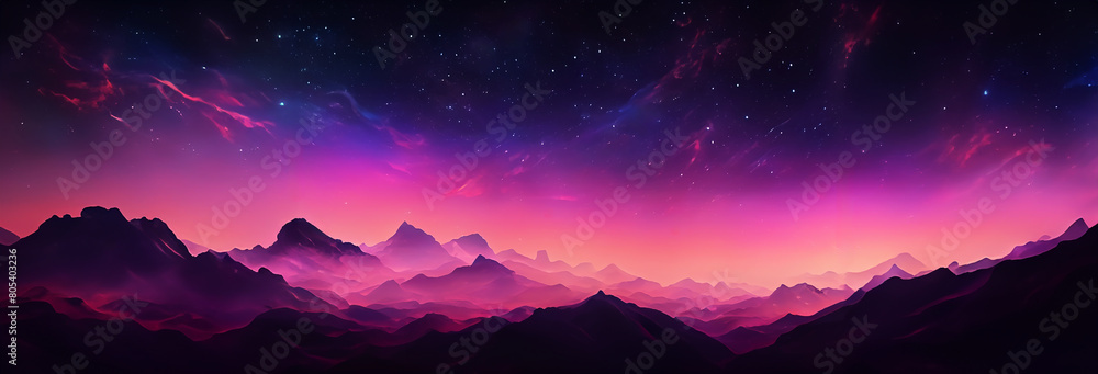 80s retro space planet sci-fi background with stardust and shining ...