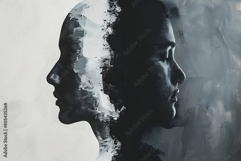 An image representing borderline personality disorder, a mental health ...