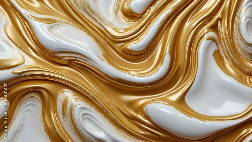 Pure gold cream texture smooth creamy cosmetic product background,white ...