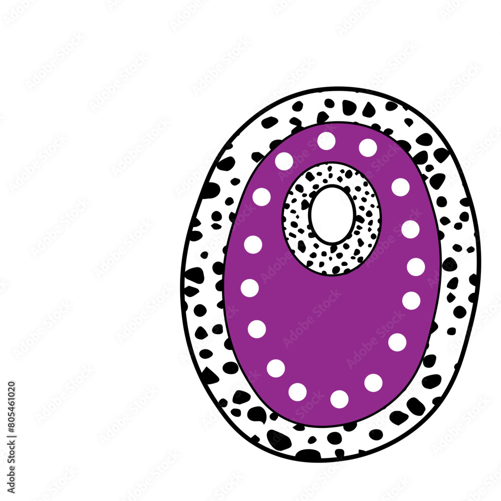 Dalmatian Dots Letters Alphabet font PNG svg, doodle Bright Colors ...