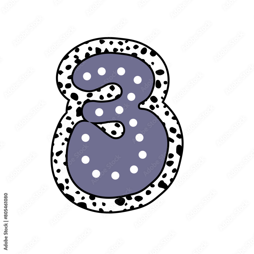 Dalmatian Dots Letters Alphabet font PNG svg, doodle Bright Colors ...