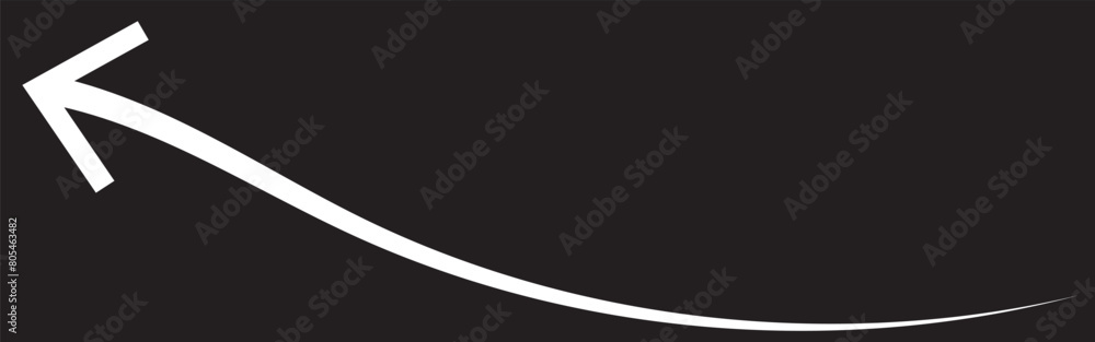 white arrow icon on transparent background. flat style. white arrow ...