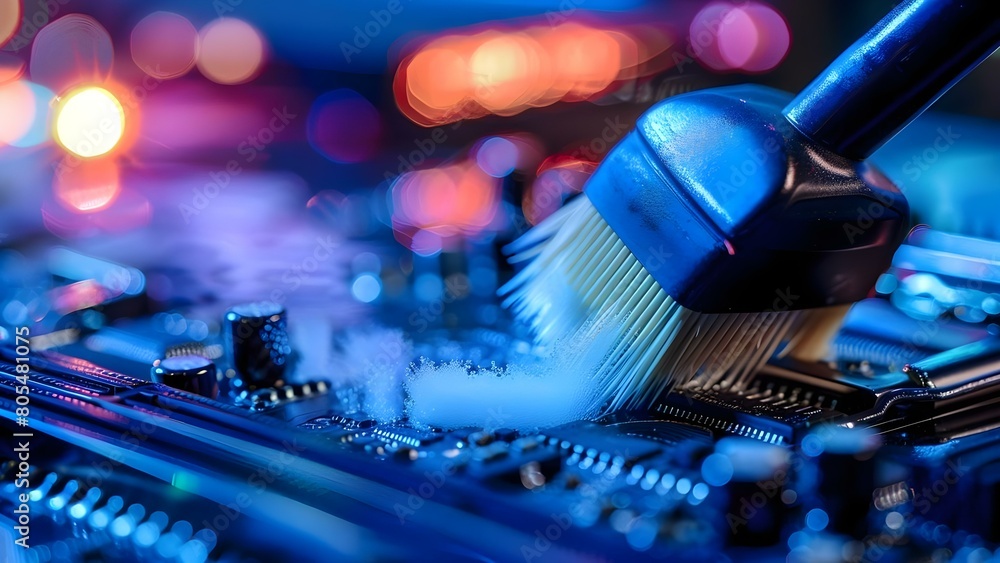How to Clean a Computer or Laptop Motherboard Using a PC Cleaning Brush ...