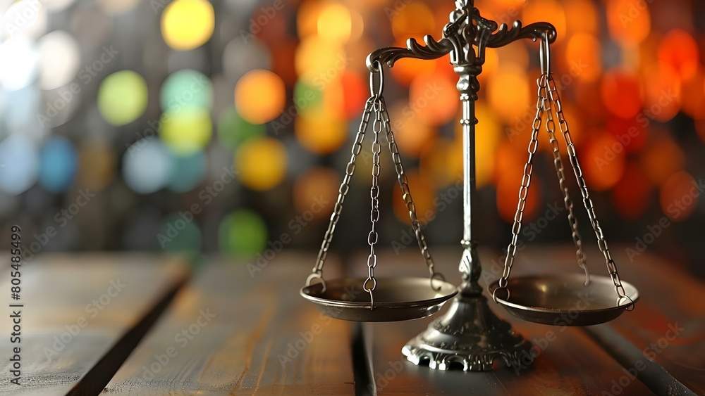 Closeup of gender equality scales highlighting significance in decision ...