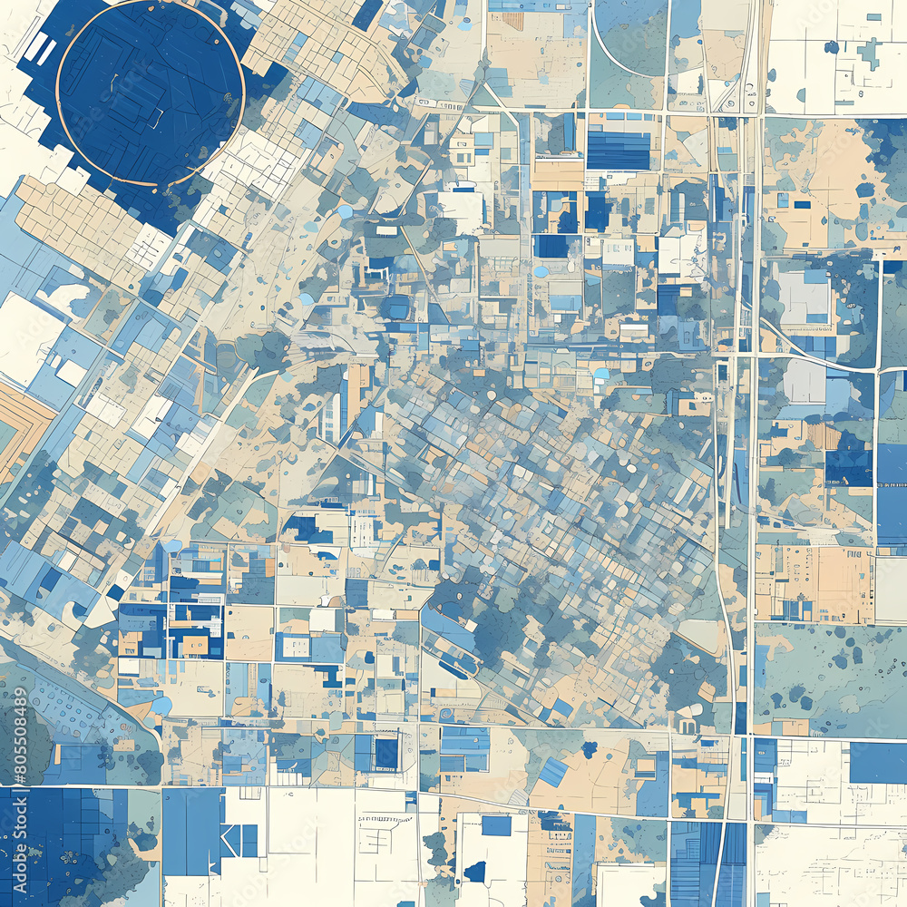 Detailed Urban Design Map for Contemporary Architecture and ...